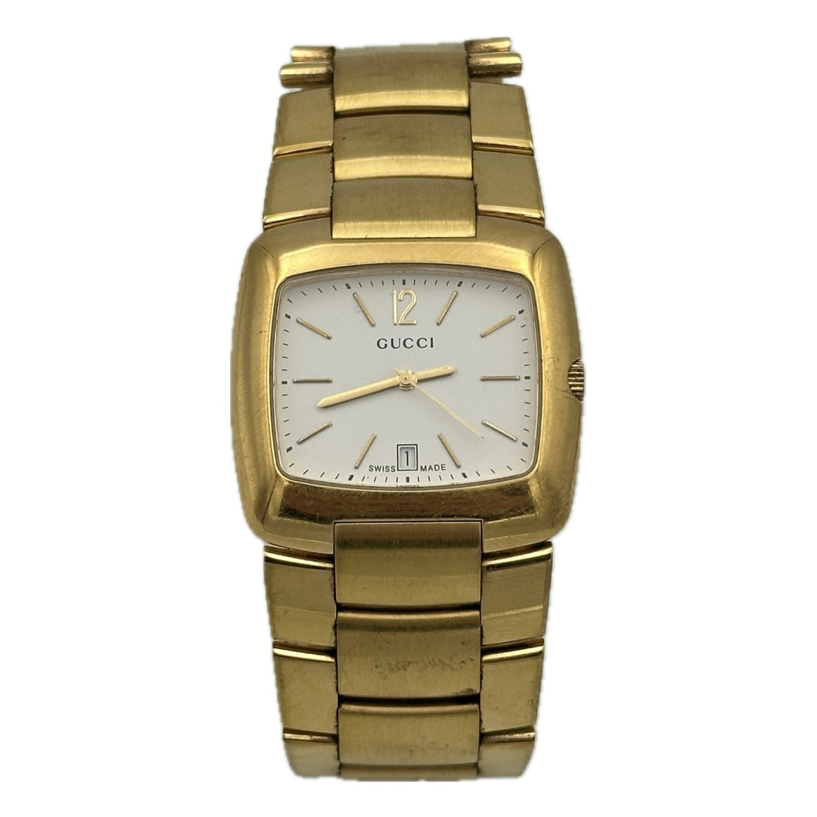 Gucci 8500M Mens Watch Gold with White Dial | Chicago Pawners & Jewelers