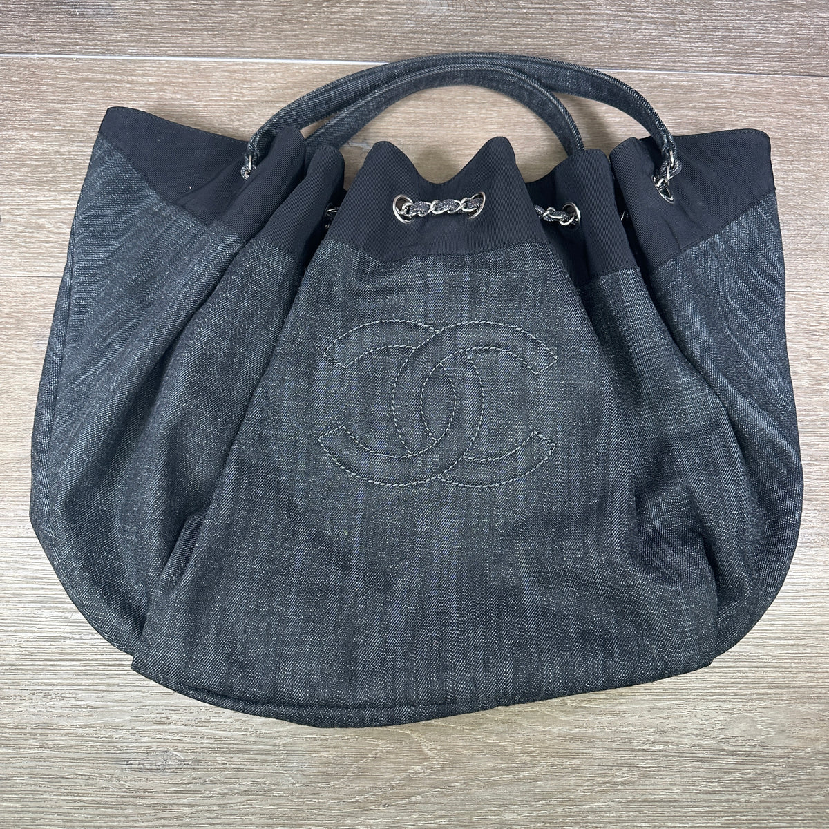 Chanel Coco Cabas Denim Hobo XL | Chicago Pawners & Jewelers