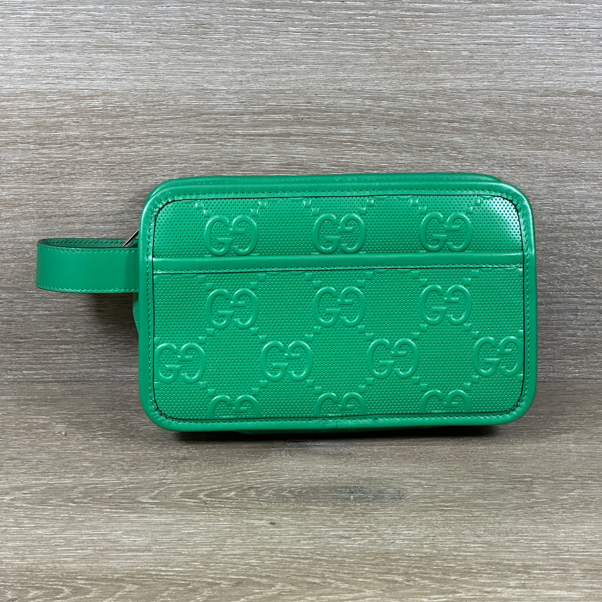 Gucci GG Embossed Case - Green Leather | Chicago Pawners & Jewelers