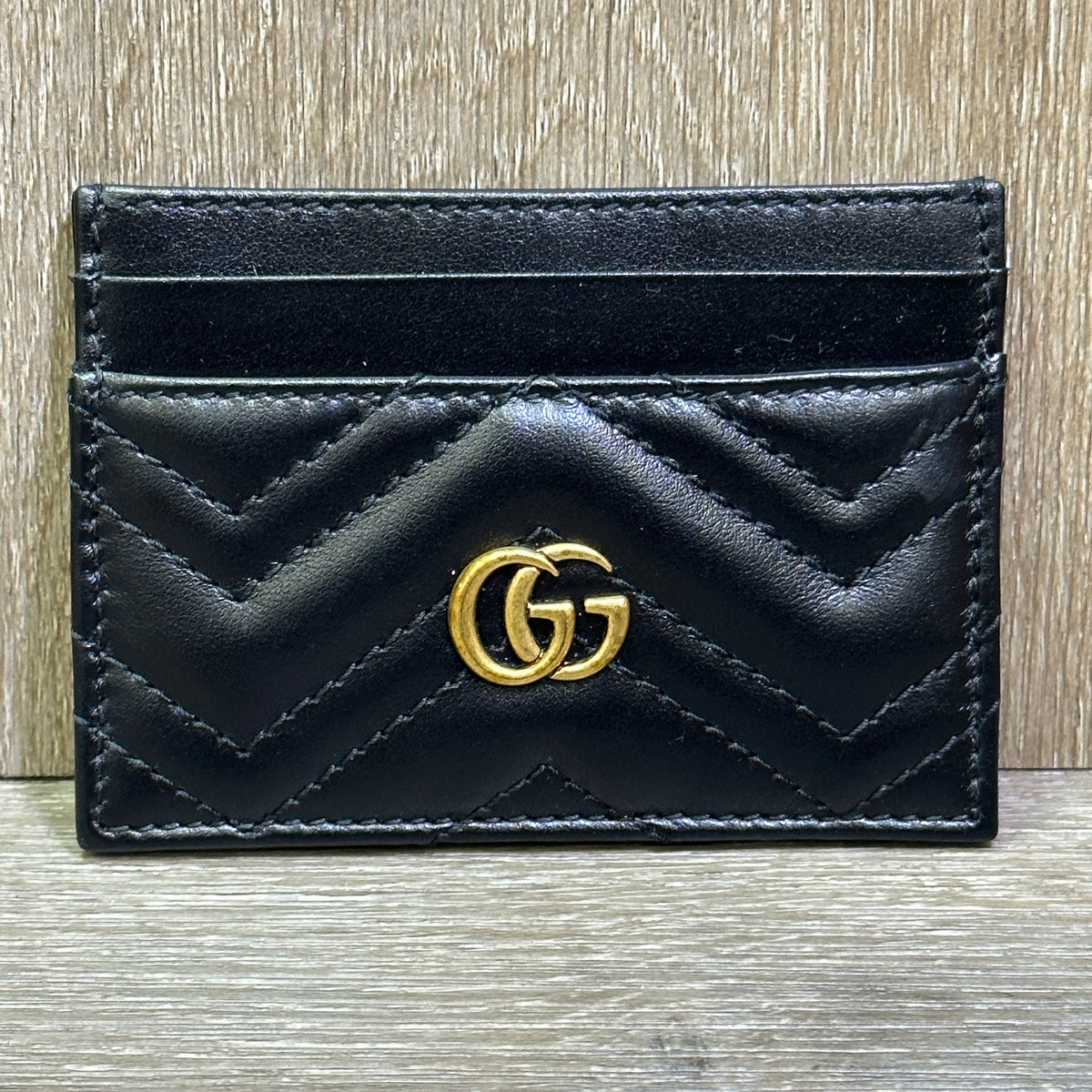 Gucci GG Marmont Card Case - Black | Chicago Pawners & Jewelers