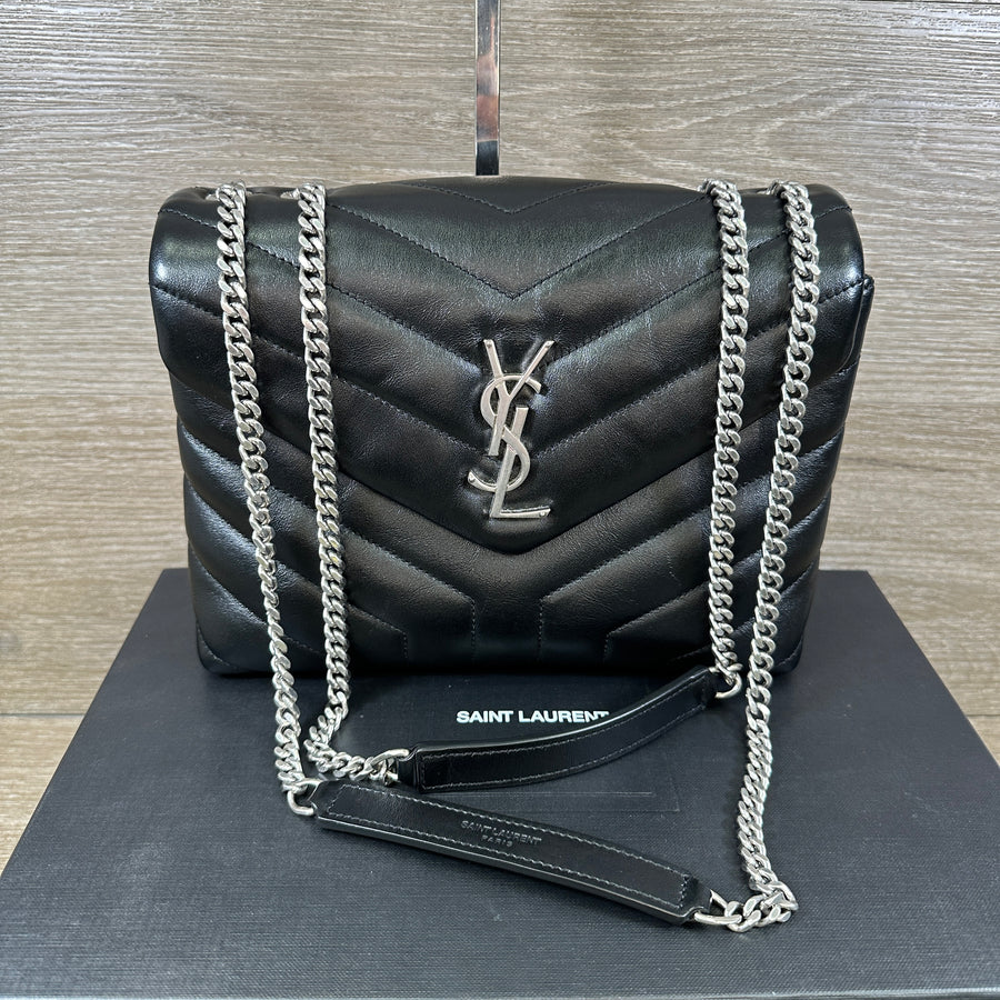YSL Loulou Small Chain Bag in Quilted "Y" Leather – Chicago Pawners ...