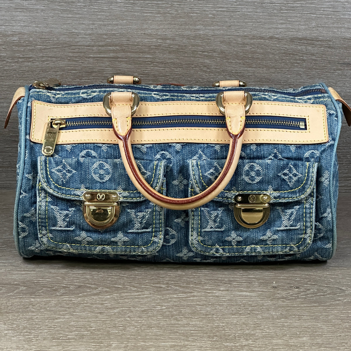 Louis Vuitton Neo Speedy - Blue Denim | Chicago Pawners & Jewelers