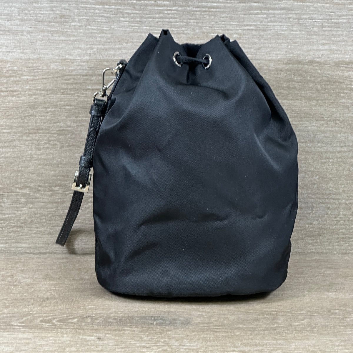 Prada Black Re-Nylon Drawstring Pouch | Chicago Pawners & Jewelers