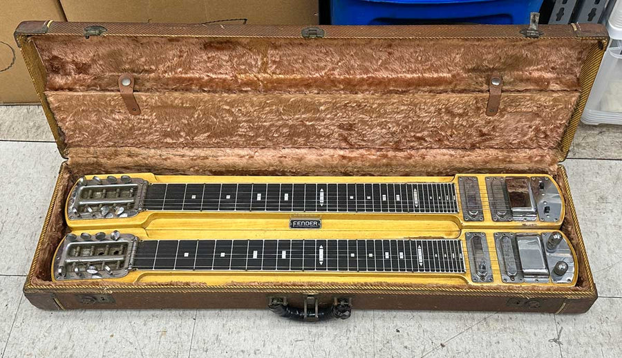 Fender Stringmaster D8 Double Neck Lap Steel - 1955 – Chicago Pawners ...