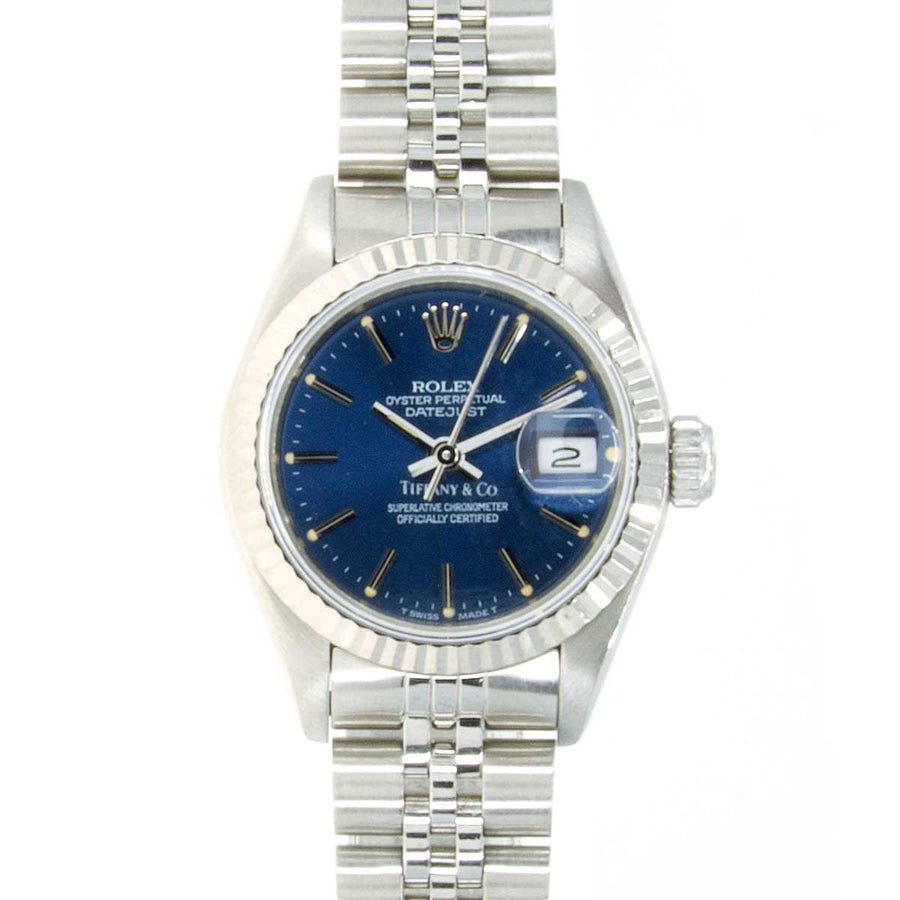 Rolex Datejust Blue Dial - Retailed by Tiffany – Chicago Pawners & Jewelers