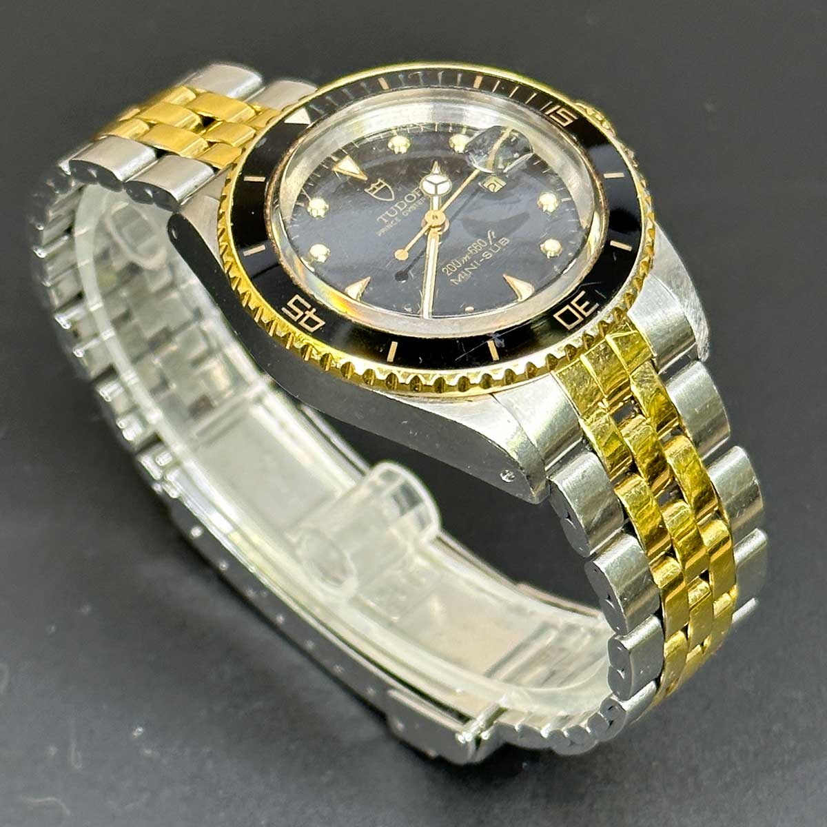 Tudor Mini-Sub SS/18K - Black Dial | Chicago Pawners & Jewelers