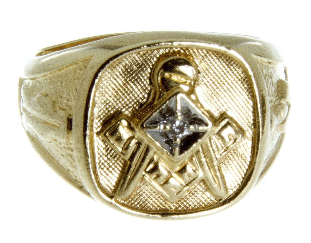 Man's Diamond Masonic Ring | Chicago Pawners & Jewelers