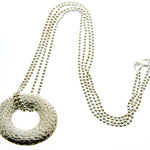 Hamilton & Inches Silver Hammered Donut Pendant | Chicago Pawners ...