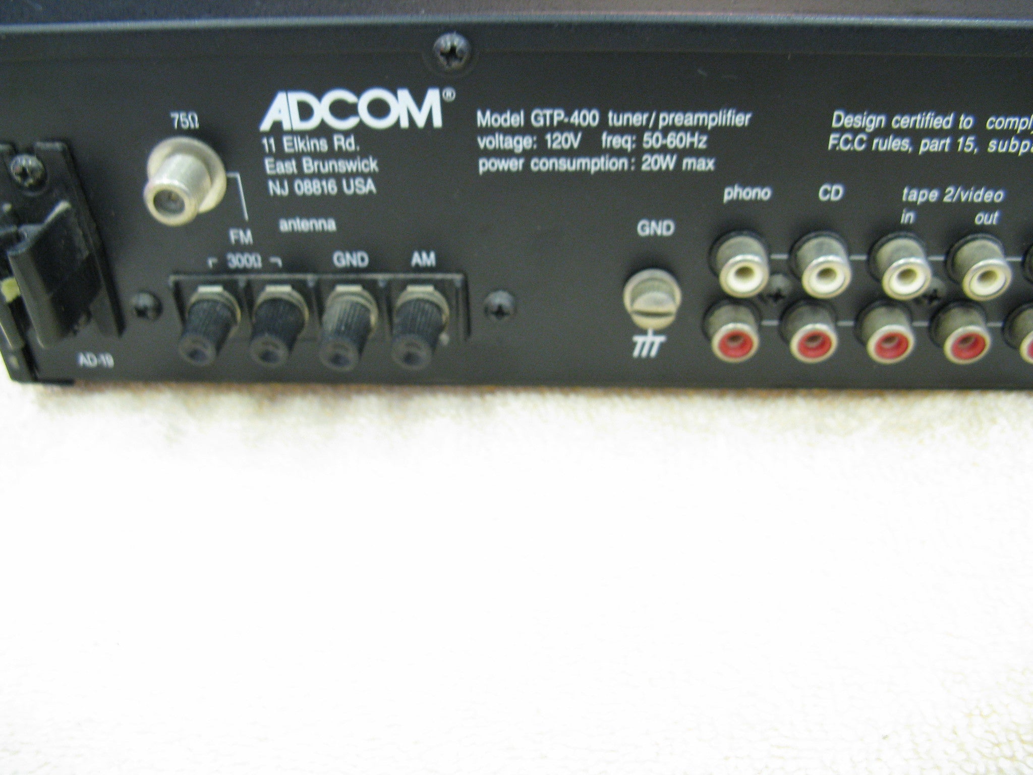 Adcom GTP-400 Tuner Preamp | Chicago Pawners & Jewelers