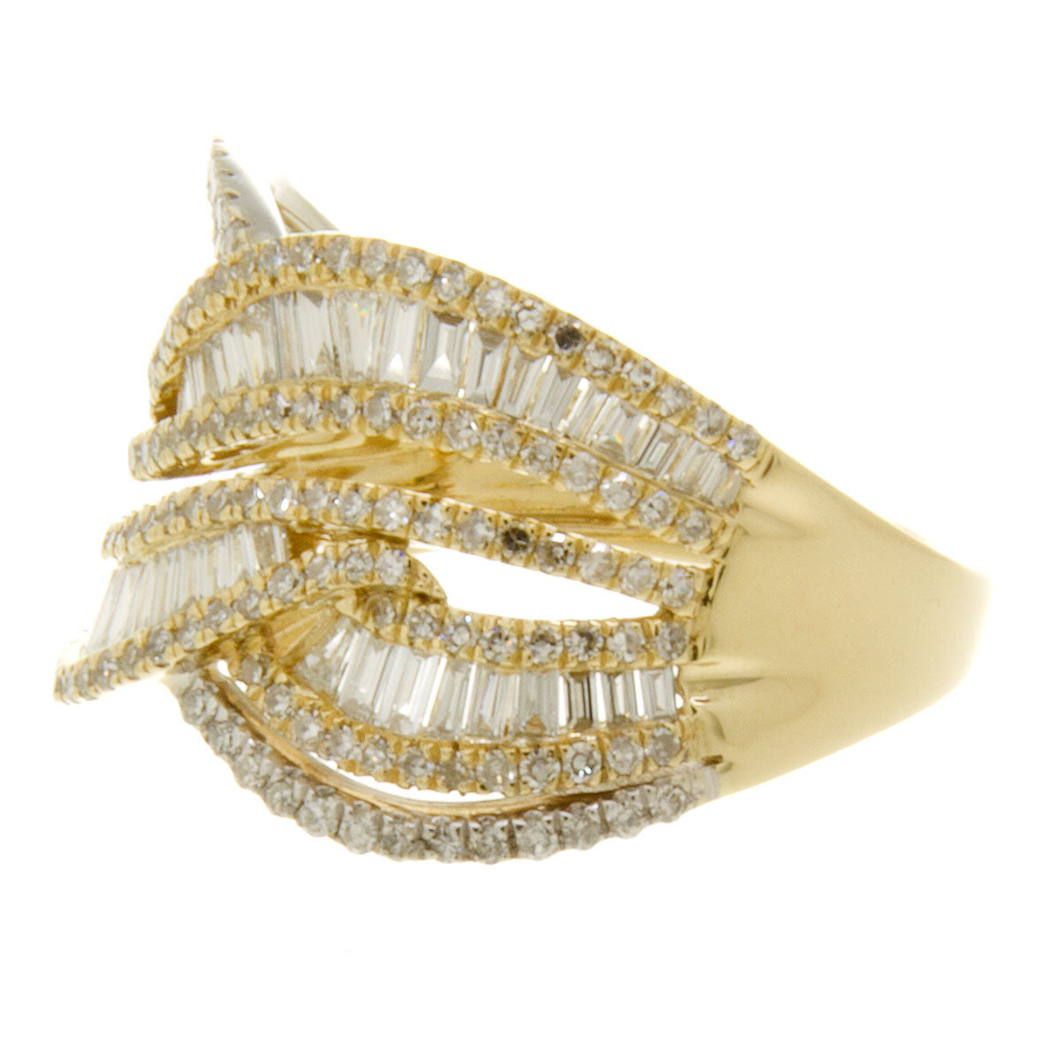 Effy Collector's Edition D'Oro Diamond Cross Over Ring