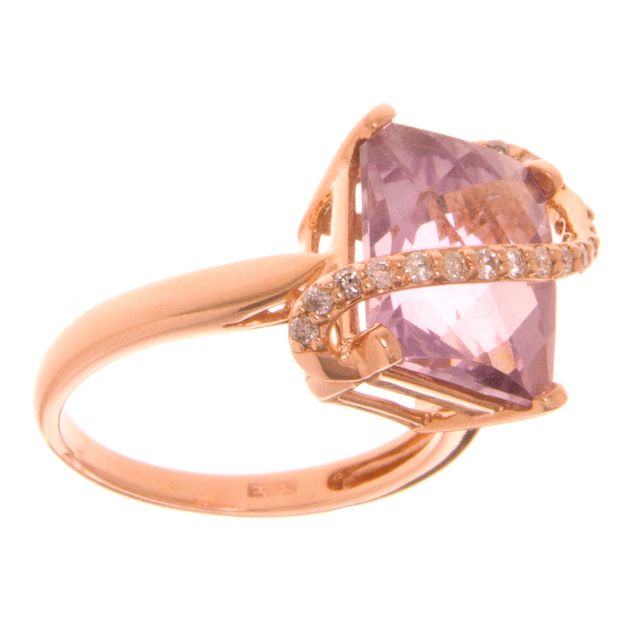Effy Rose Gold Amethyst & Diamond Ring – CPJ