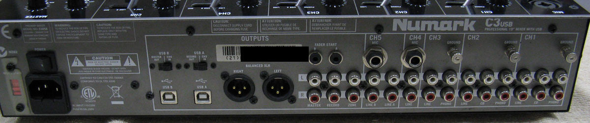 Numark C3USB 5 Channel DJ Mixer | Chicago Pawners & Jewelers